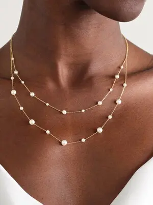Mizuki 14-karat Pearl Necklace