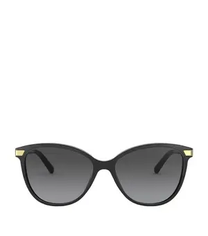 Burberry Acetate Cat Eye Sunglasses - Black
