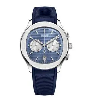 PIAGET Stainless Steel Polo Chronograph Watch - Blue