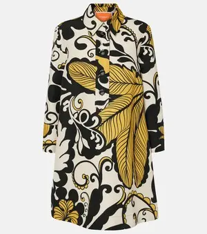 La DoubleJ Artemis Floral Wool-blend Minidress - Multicoloured