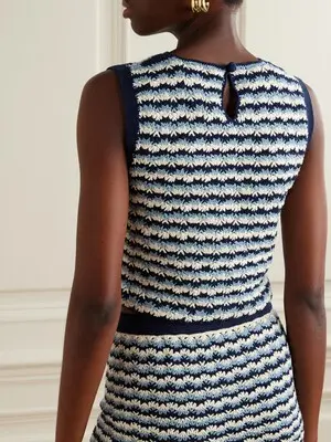 Escvdo Naplo Crocheted Cotton Top