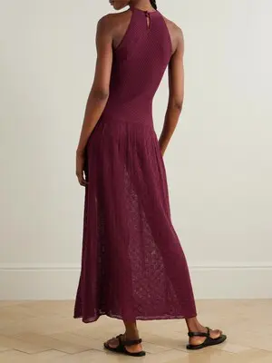 Escvdo Cayo Open-knit Maxi Dress