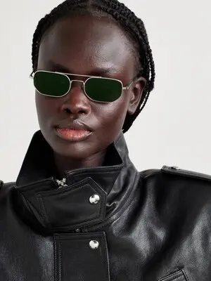 Oliver Spencer Khaite 1989c Aviator-style Sunglasses