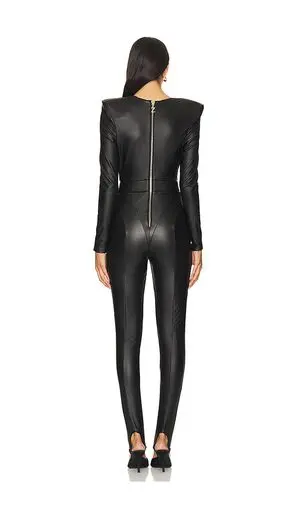 ZHIVAGO Long Sleeve Plunge Jumpsuit