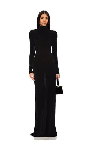 SEROYA Kim Maxi Dress - Black