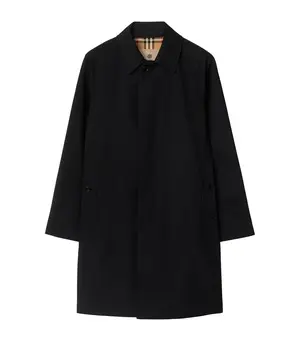 Burberry Mid-length Camden Heritage Car Coat - Black