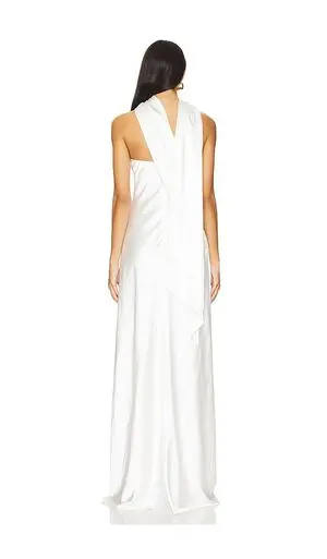 Misha Collection Lilia Sash Neck Maxi Dress - Ivory