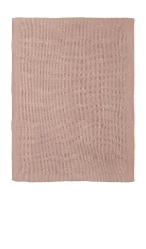 Barefoot Dreams Cozychic Waffle Throw - Rose