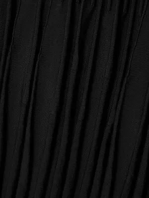 Alaïa Pleated Wool Midi Skirt