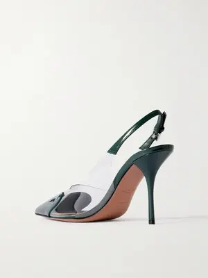 Alaïa Le Cœur Patent-leather And Pvc Slingback Pumps