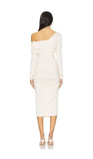 Susana Monaco One Shoulder Long Sleeve Dress
