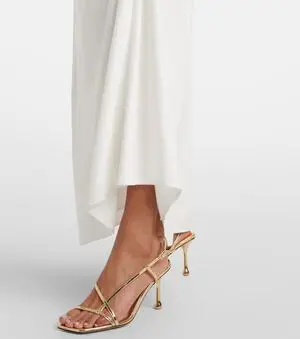SIR. Dorian Ruched Linen-blend Maxi Skirt