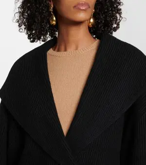 TOTEME Wool-blend Cardigan - Black