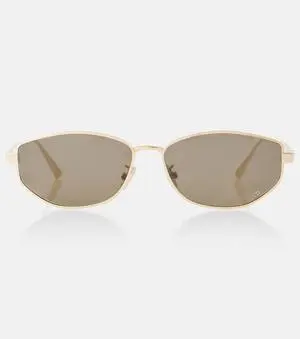 Dior Cannage B1u Oval Sunglasses - Gold