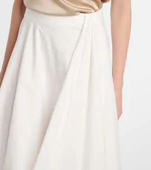 Brunello Cucinelli Cotton-blend Maxi Skirt