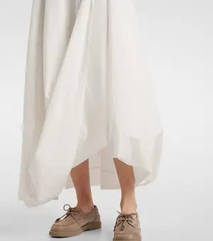 Brunello Cucinelli Cotton-blend Maxi Skirt