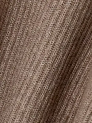 Khaite Manuela Ribbed Cashmere Sweater - Brown