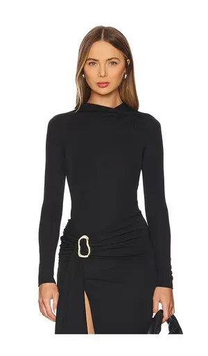 CAMILA COELHO Nia Bodysuit - Black
