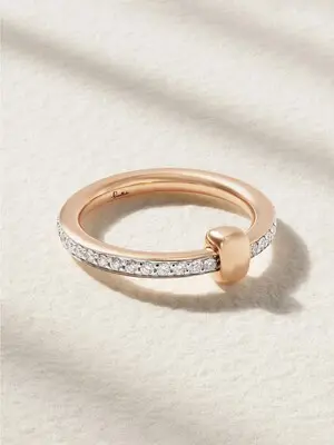 Pomellato Together 18-karat Rose Gold And Diamond Ring - Silver