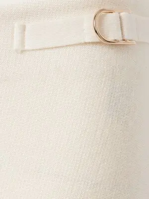 Gabriela Hearst Ayala Flared Wool And Cashmere-blend Knit Pants - Ivory