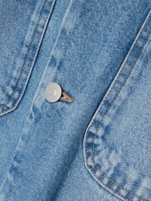 Stella McCartney Corduroy-trimmed Denim Dress