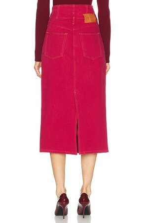 FRAME X Carolina Herrera Corset Midi Skirt
