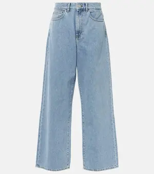 RÓHE Low-rise Wide-leg Jeans - Blue