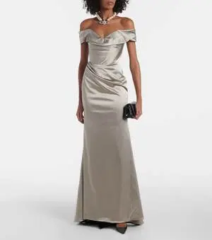 VIVIENNE WESTWOOD Nova Cora Draped Gown - Silver