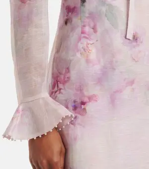 Zimmermann Crush Floral Printed Midi Dress