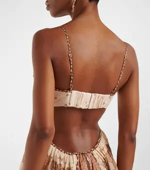 Zimmermann Maxine Paisley Ramie Midi Dress