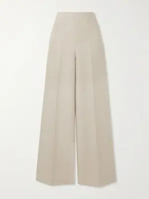 RÓHE Cotton-twill Wide-leg Trousers - Neutrals