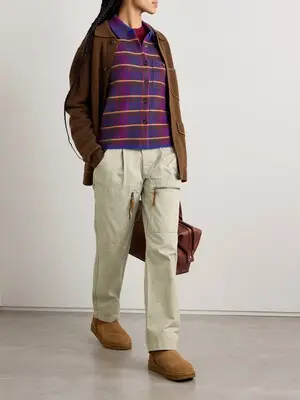 MARANT ETOILE Kanna Pleated Cotton-canvas Cargo Pants - Neutrals