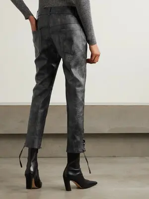 MARANT ETOILE Cindy Cropped Lace-up Pants