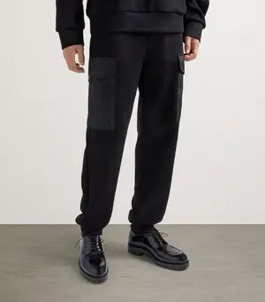 Prada Cotton Fleece Sweatpants With Re-nylon Inserts