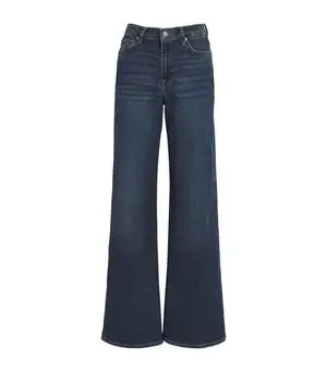 7 For All Mankind Wide Leg Jeans For Women
