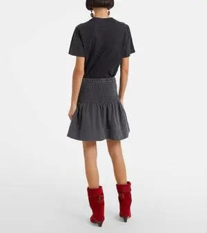 MARANT ETOILE Pacifica High-rise Cotton Miniskirt - Grey