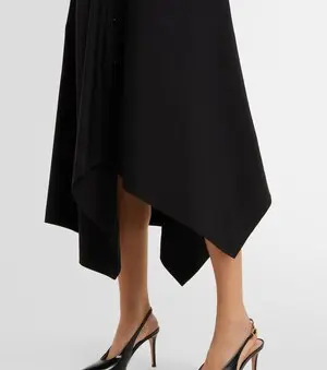 FERRAGAMO Cotton-blend Jersey Midi Dress