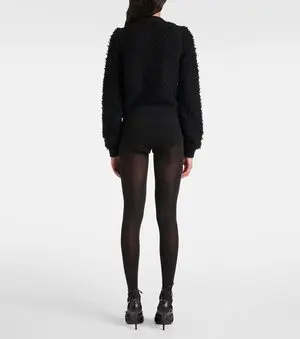 Chloé Cropped Mohair-blend Tweed Jacket