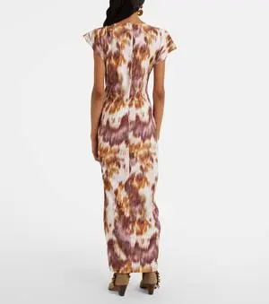 MARANT ETOILE Nadela Printed Cotton Jersey Maxi Dress - Multicoloured