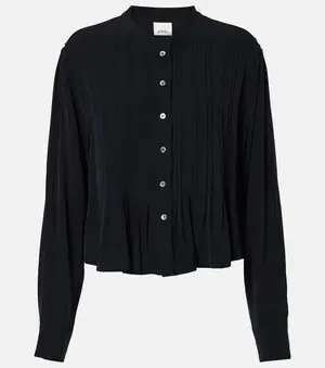 Isabel Marant Étoile Adzara Chiffon Blouse - Black