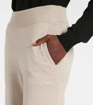Max Mara Wilma Knitted Wool Wide-leg Trousers - Beige