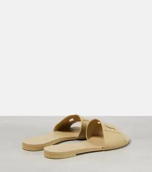 Dolce & Gabbana Dg Rubber Slides - Beige