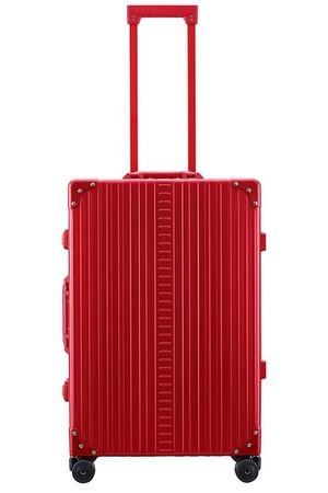 ALEON Traveler Checked 26 Suitcase - Ruby