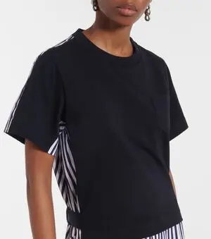 Sacai Striped Cotton Shirt Dress