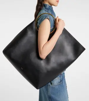 Alaïa Ring Xl Leather Tote Bag