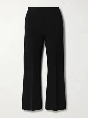 Theory Cropped Knitted Flared Pants