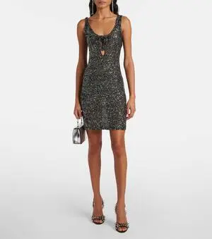 Alessandra Rich Sequined Minidress
