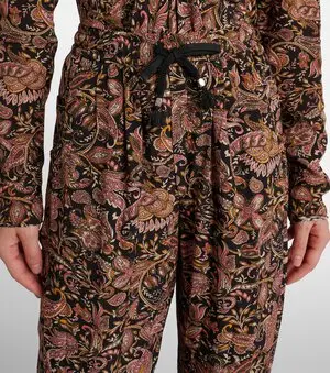 MARANT ETOILE Zahera" Printed Straight Leg Trousers - Multicoloured