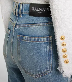 Balmain High-waisted Flared Jeans
