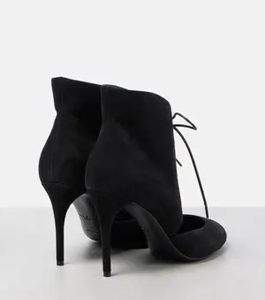 Alaïa Suede Lace-up Pumps